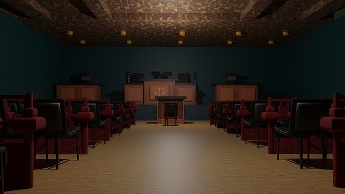 3D model Court Room VR / AR / low-poly | CGTrader