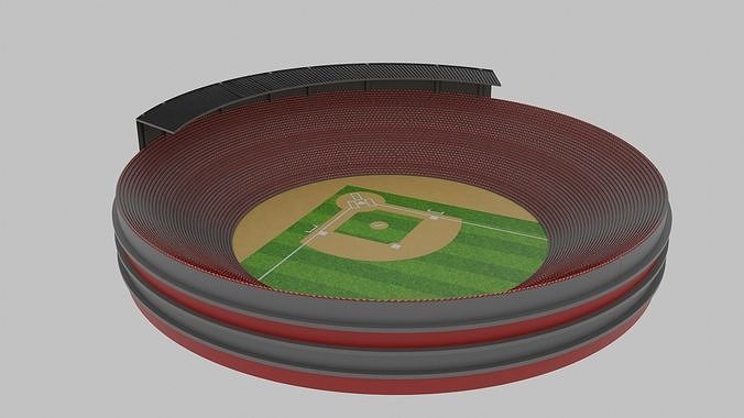 3D model baseball stadium VR / AR / low-poly | CGTrader