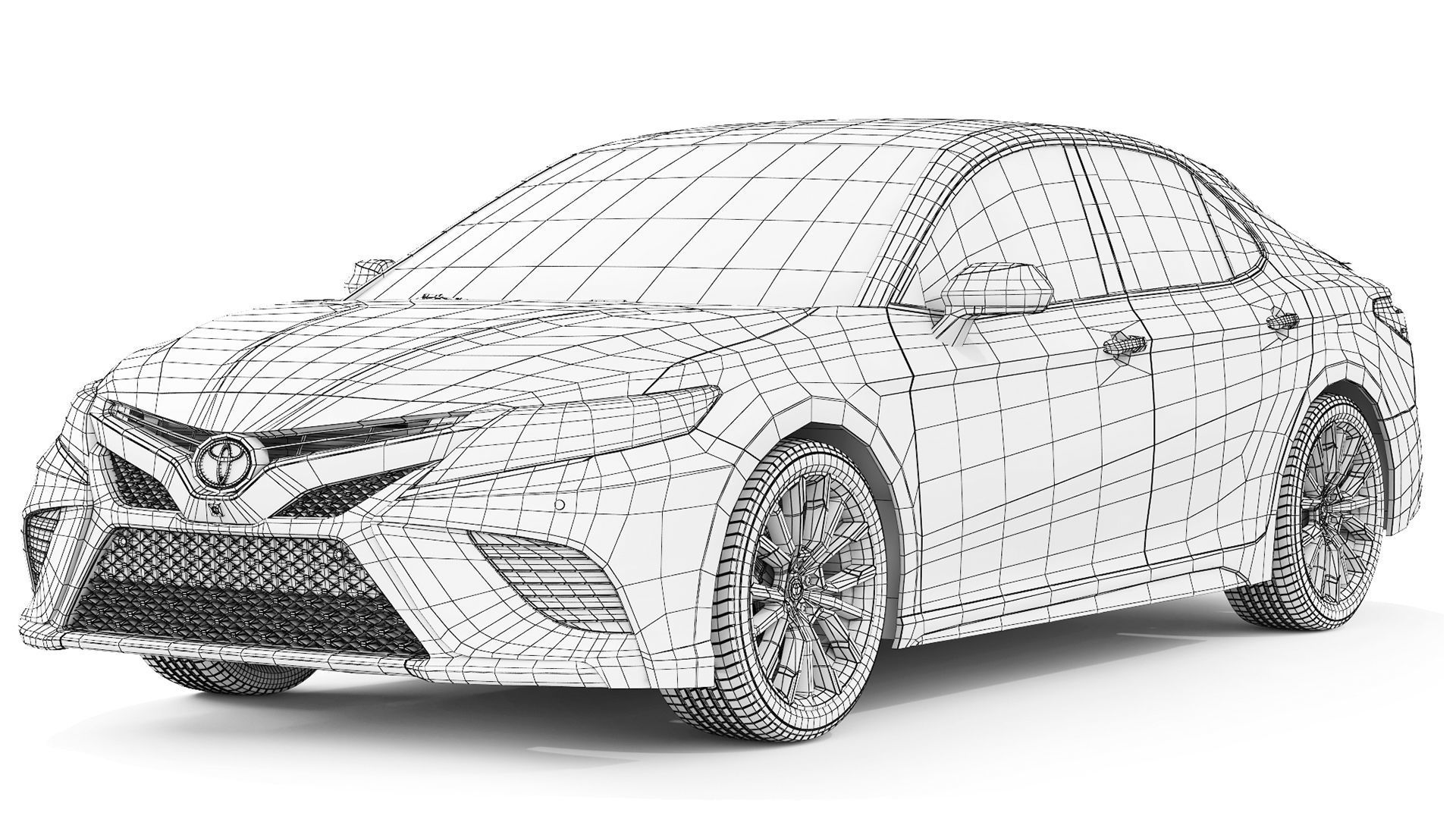 Toyota Camry XSE 2018 3D model | CGTrader