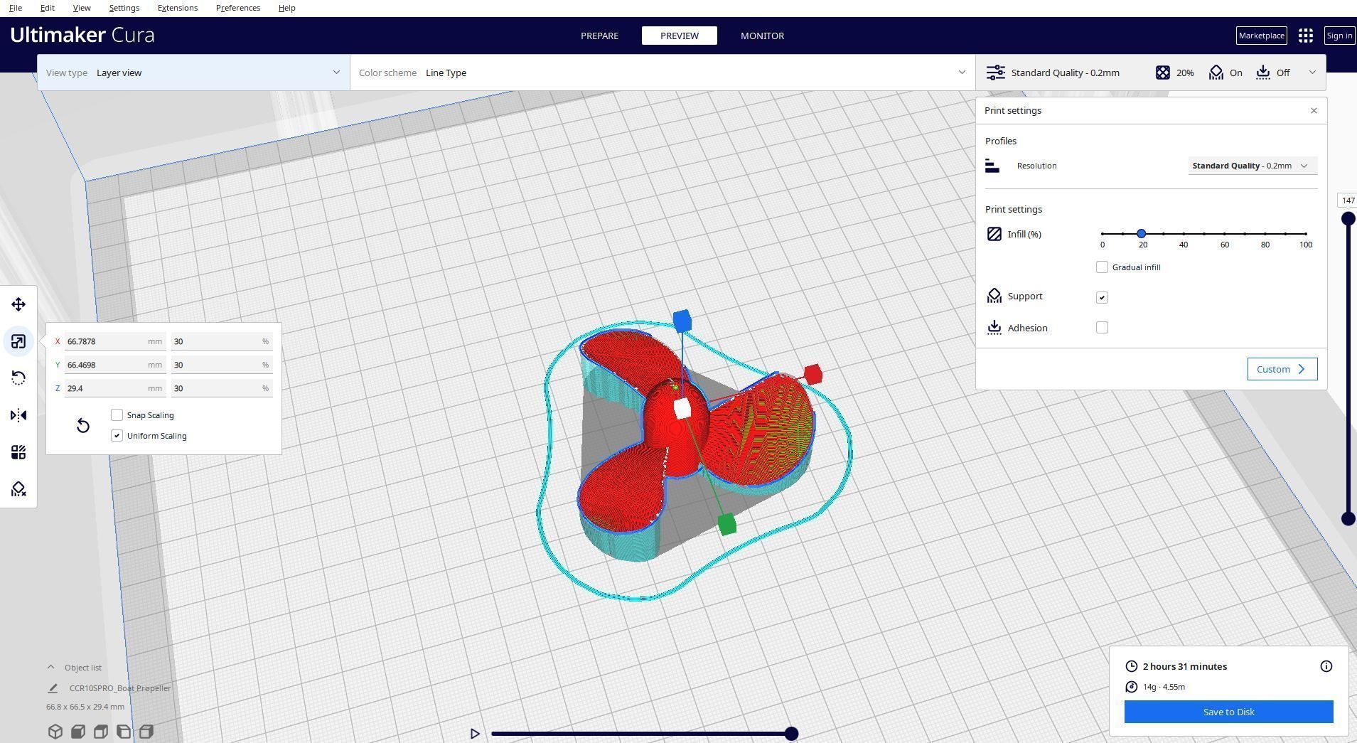 Boat propeller 3D model 3D printable | CGTrader