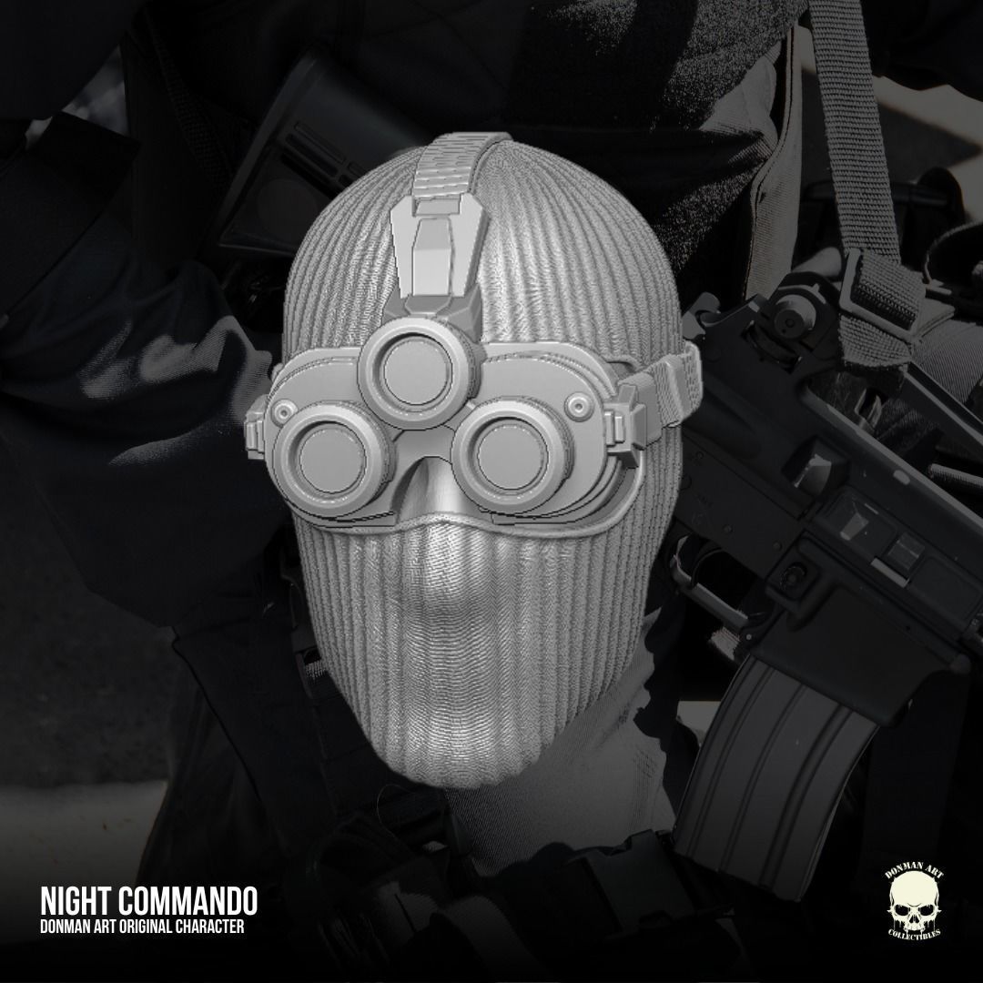Night Commando Head 3D printable File 3D model 3D printable | CGTrader