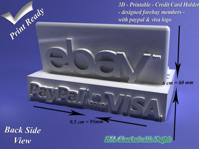 Credit Card Holder 3D model 3D printable | CGTrader