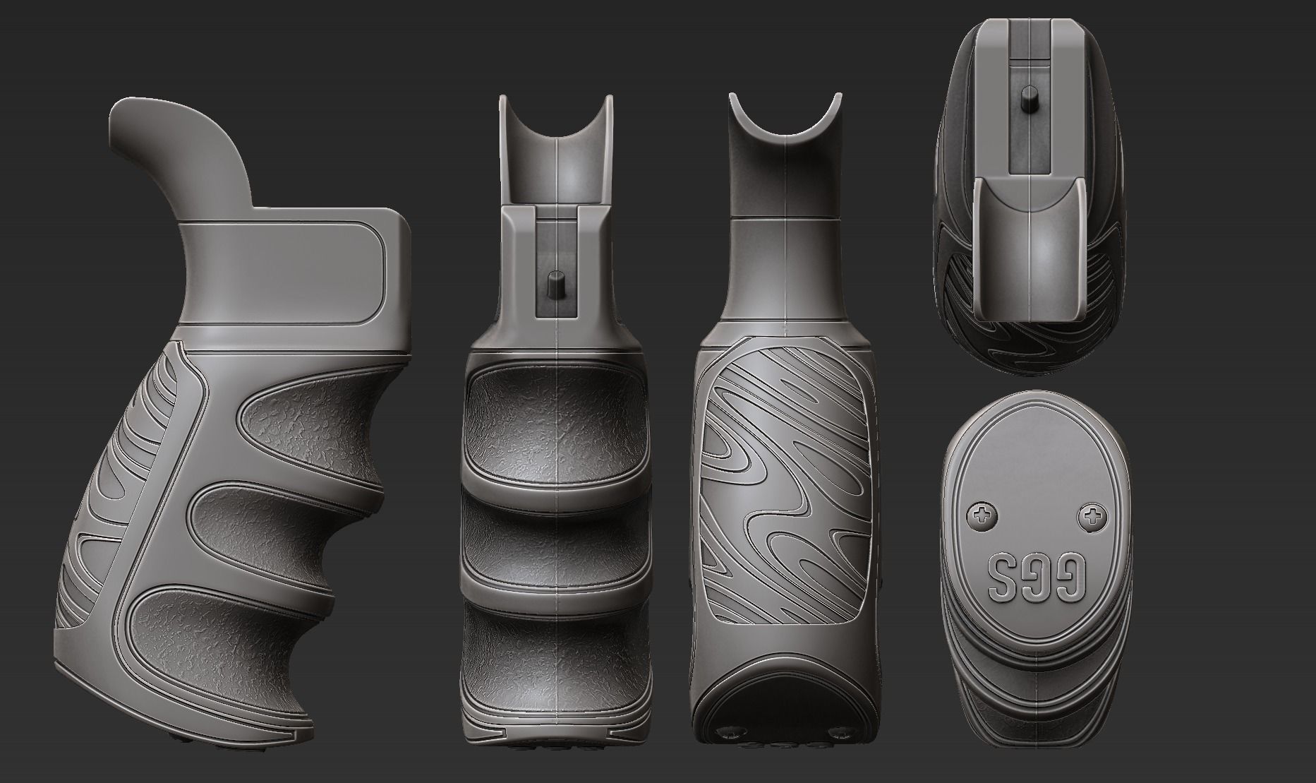 Pistol grip AR-15 - High-poly 3D model | CGTrader