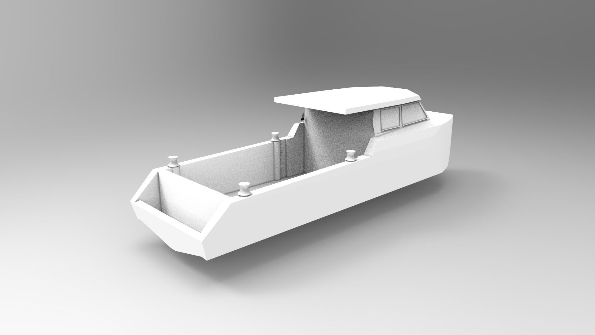 Boat hull 3D model 3D printable | CGTrader