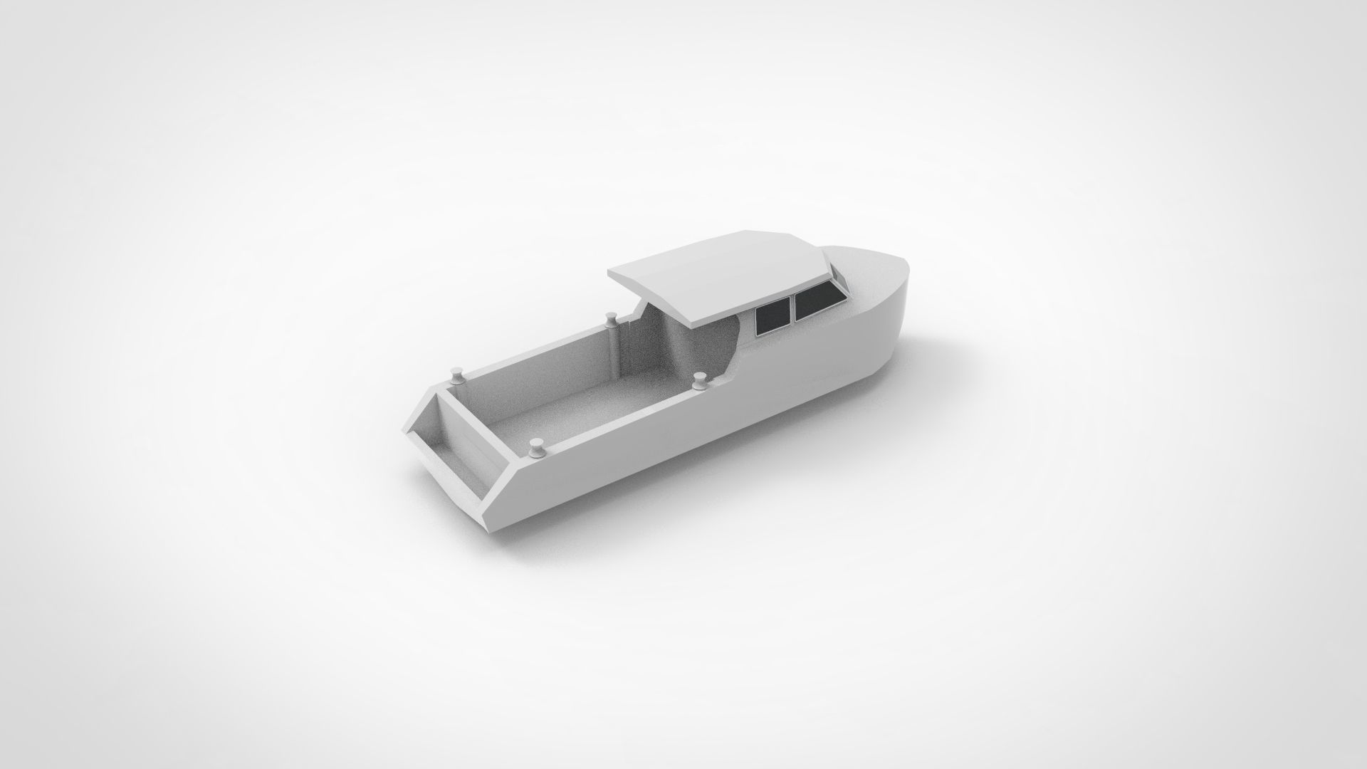 Boat hull 3D model 3D printable | CGTrader