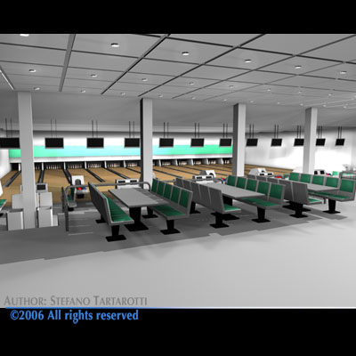Bowling building 3D model | CGTrader
