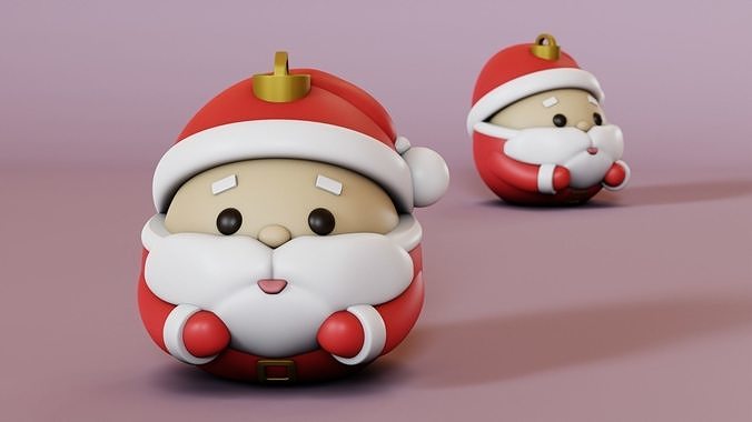 Santa Claus Sphere 3D model 3D printable | CGTrader