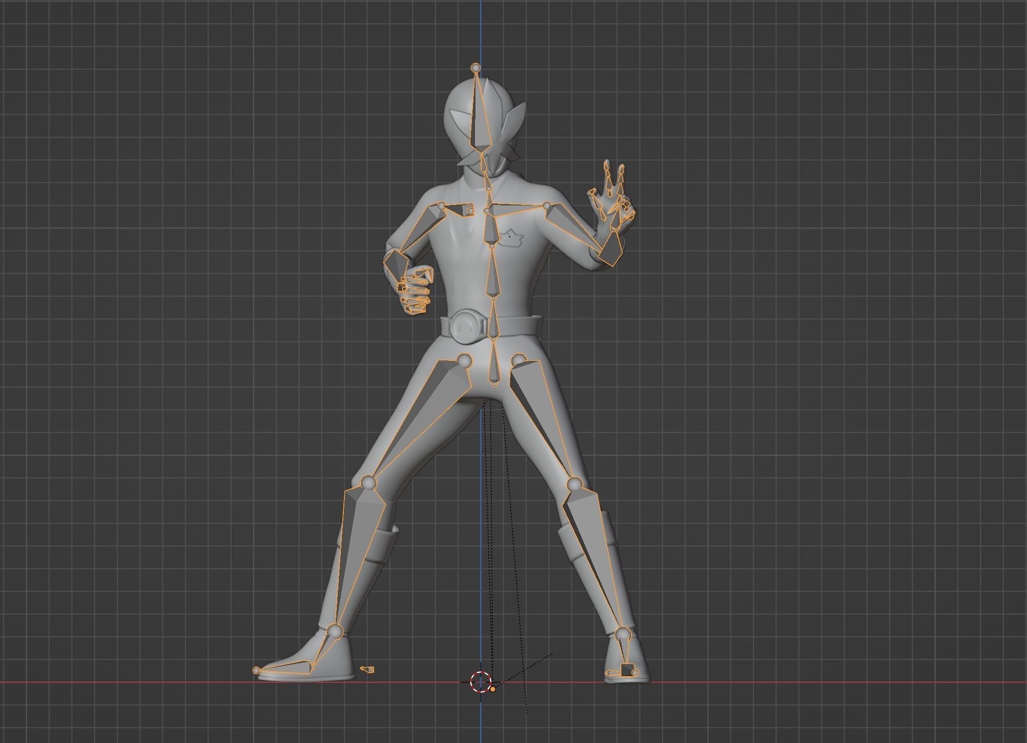 Blue Samurai Ranger - Power Rangers Samurai 3D model rigged | CGTrader