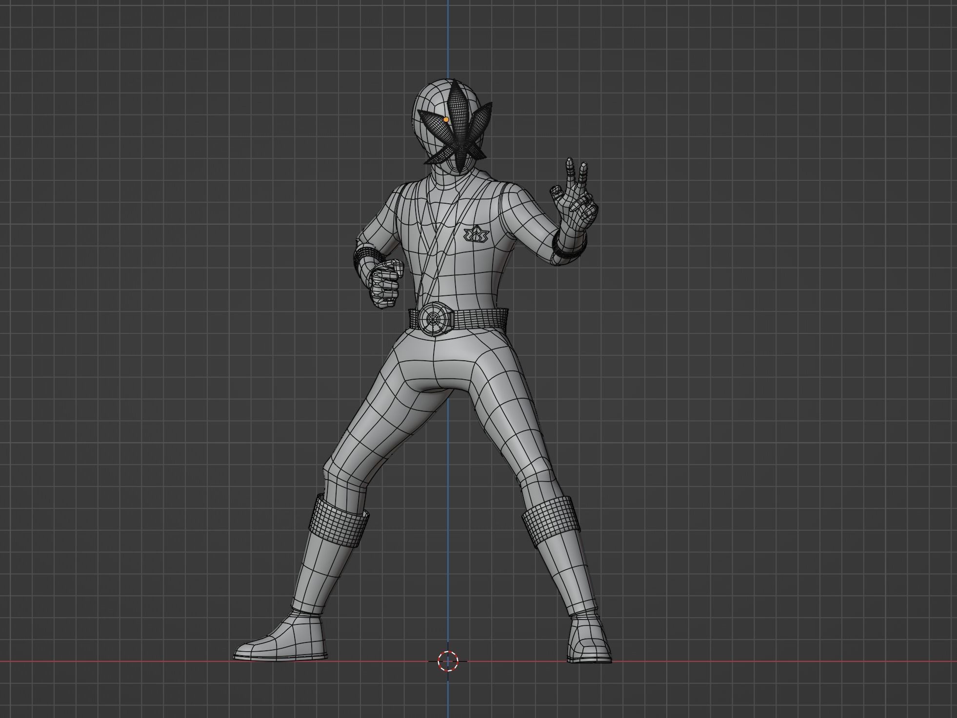 Blue Samurai Ranger - Power Rangers Samurai 3D model rigged | CGTrader