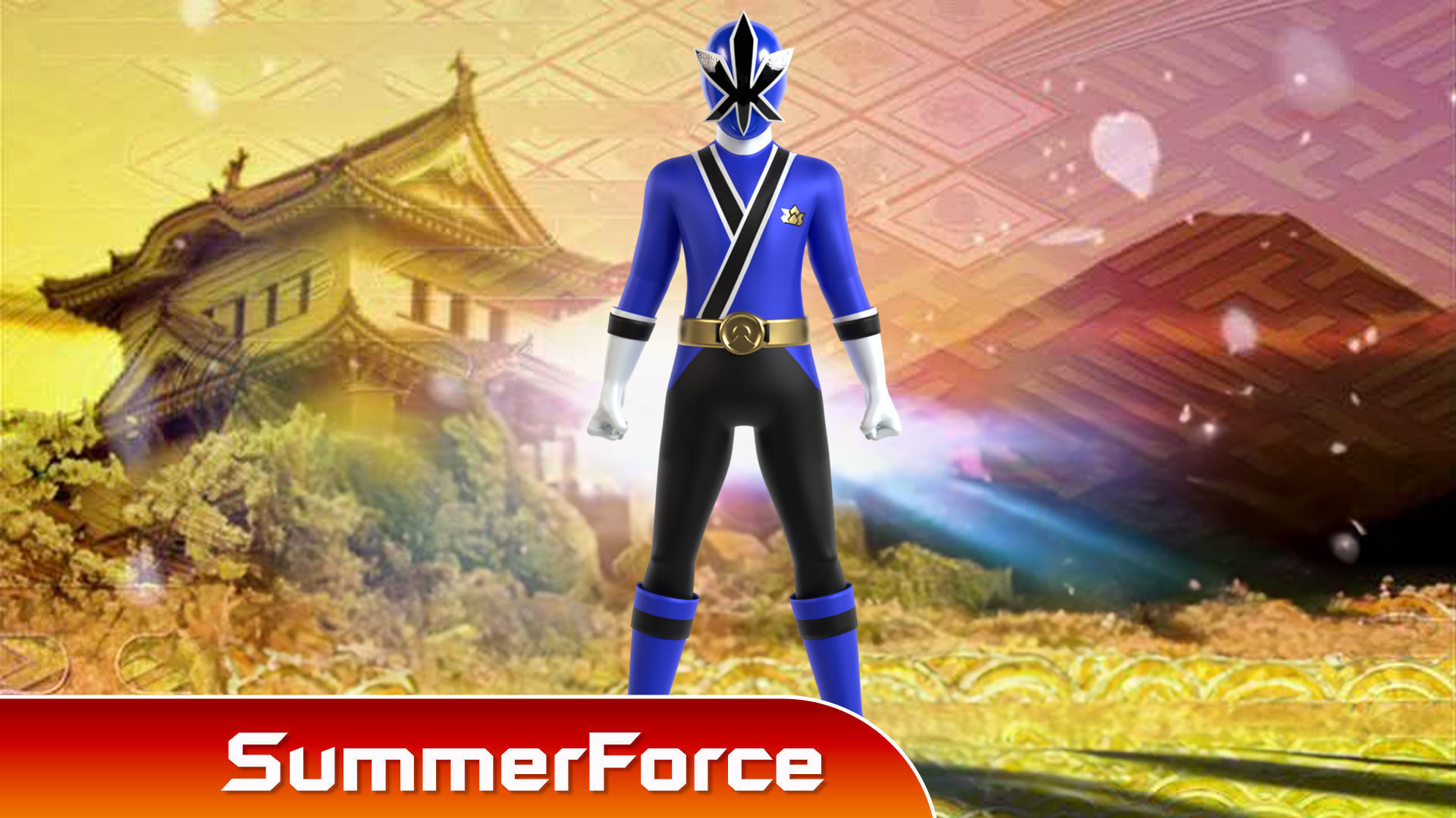 Blue Samurai Ranger - Power Rangers Samurai 3D model rigged | CGTrader