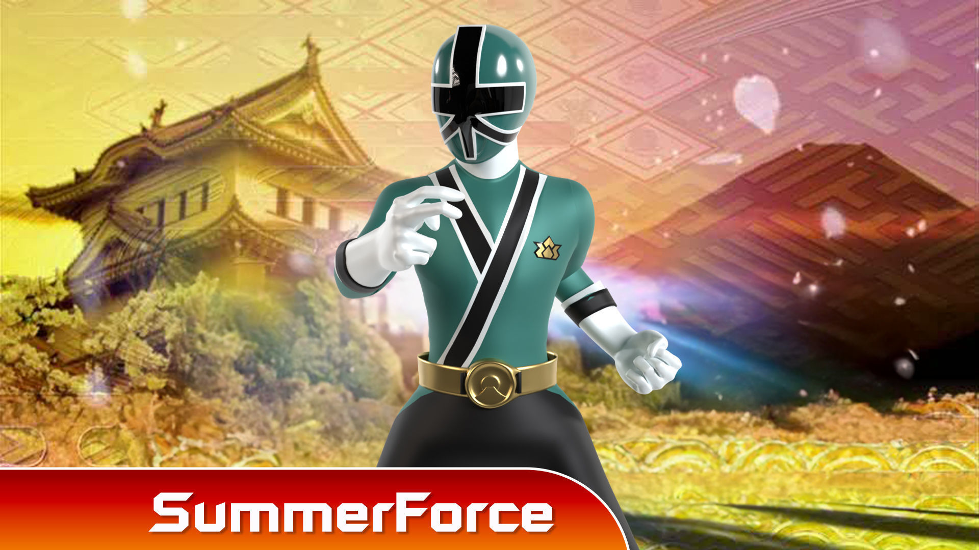 Green Samurai Ranger - Power Rangers Samurai 3D model rigged | CGTrader
