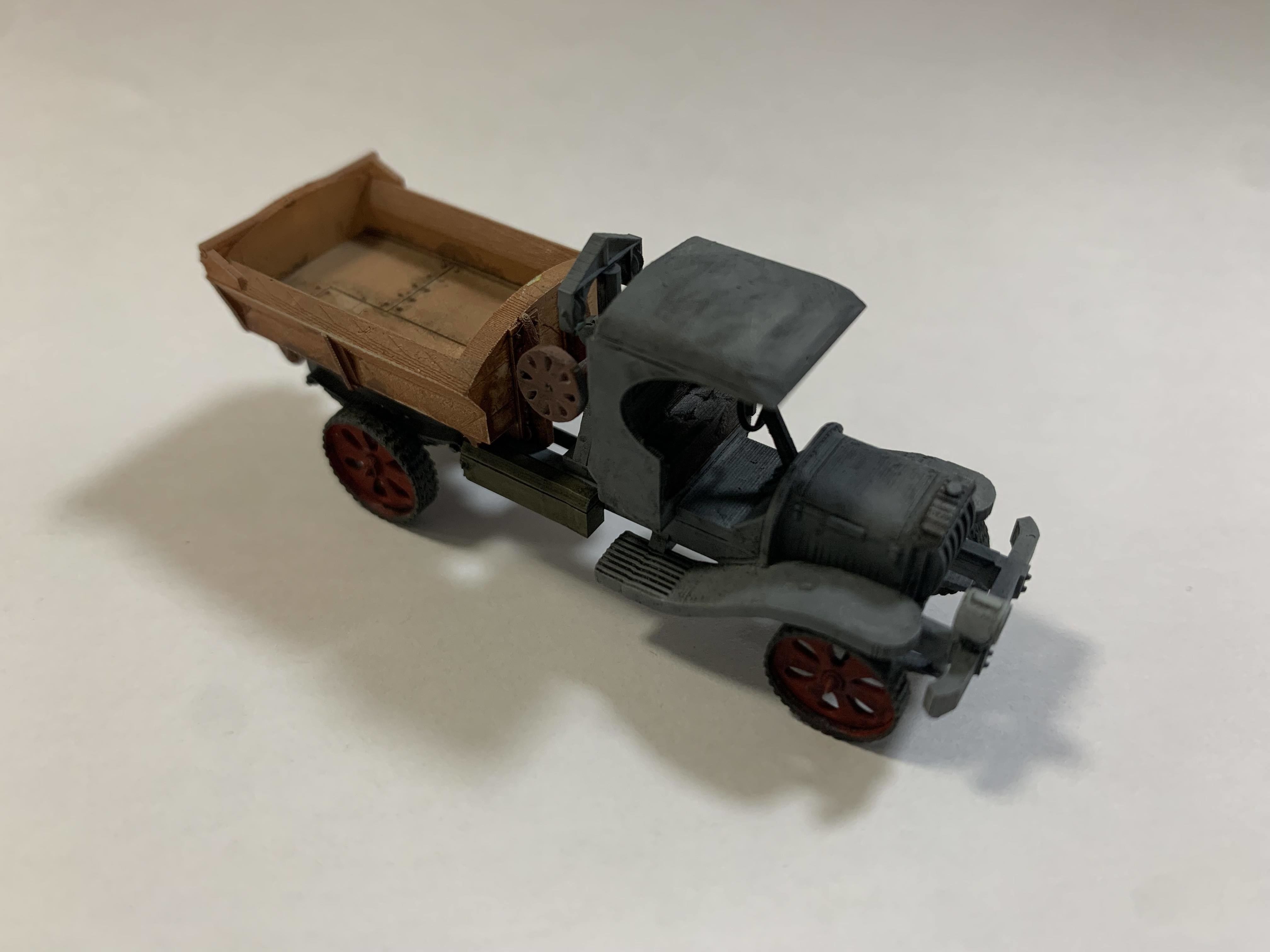 HO Scale 1920s Dump Truck 3D model 3D printable | CGTrader