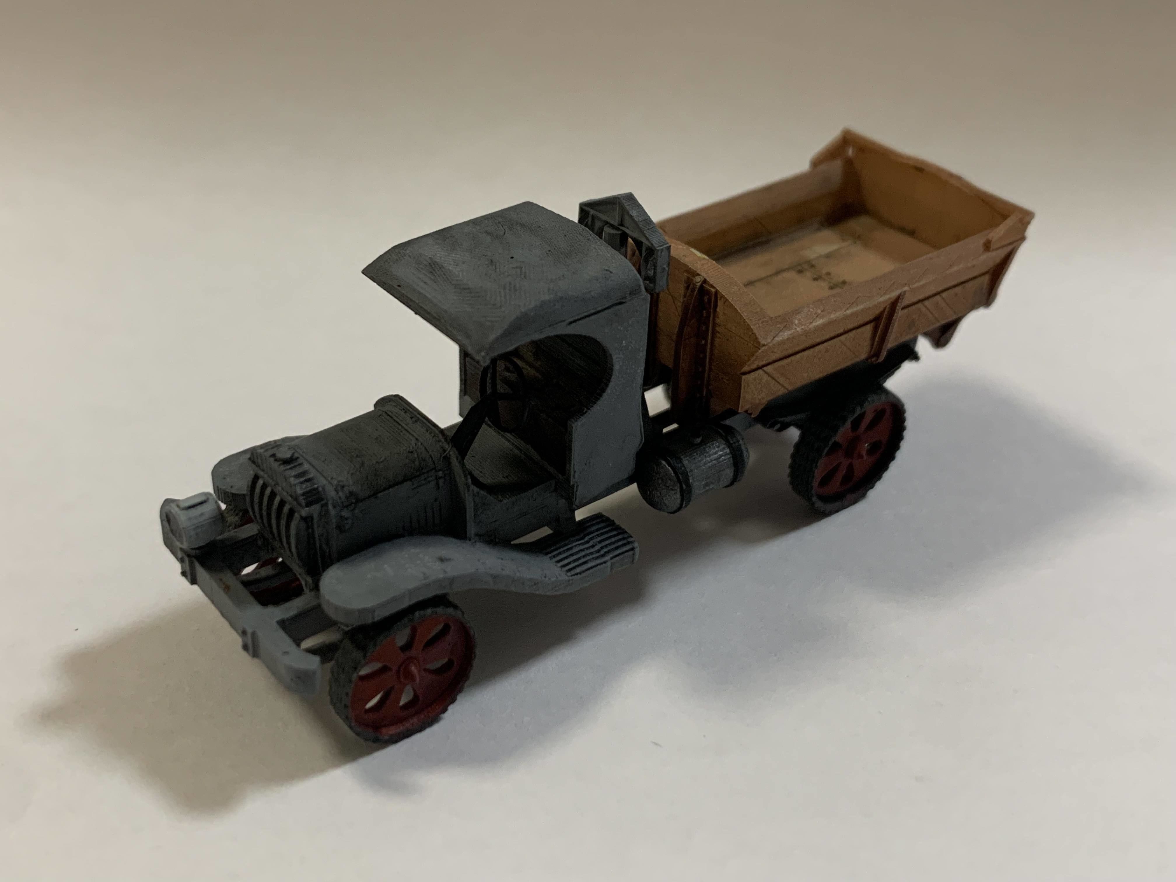 HO Scale 1920s Dump Truck 3D model 3D printable | CGTrader