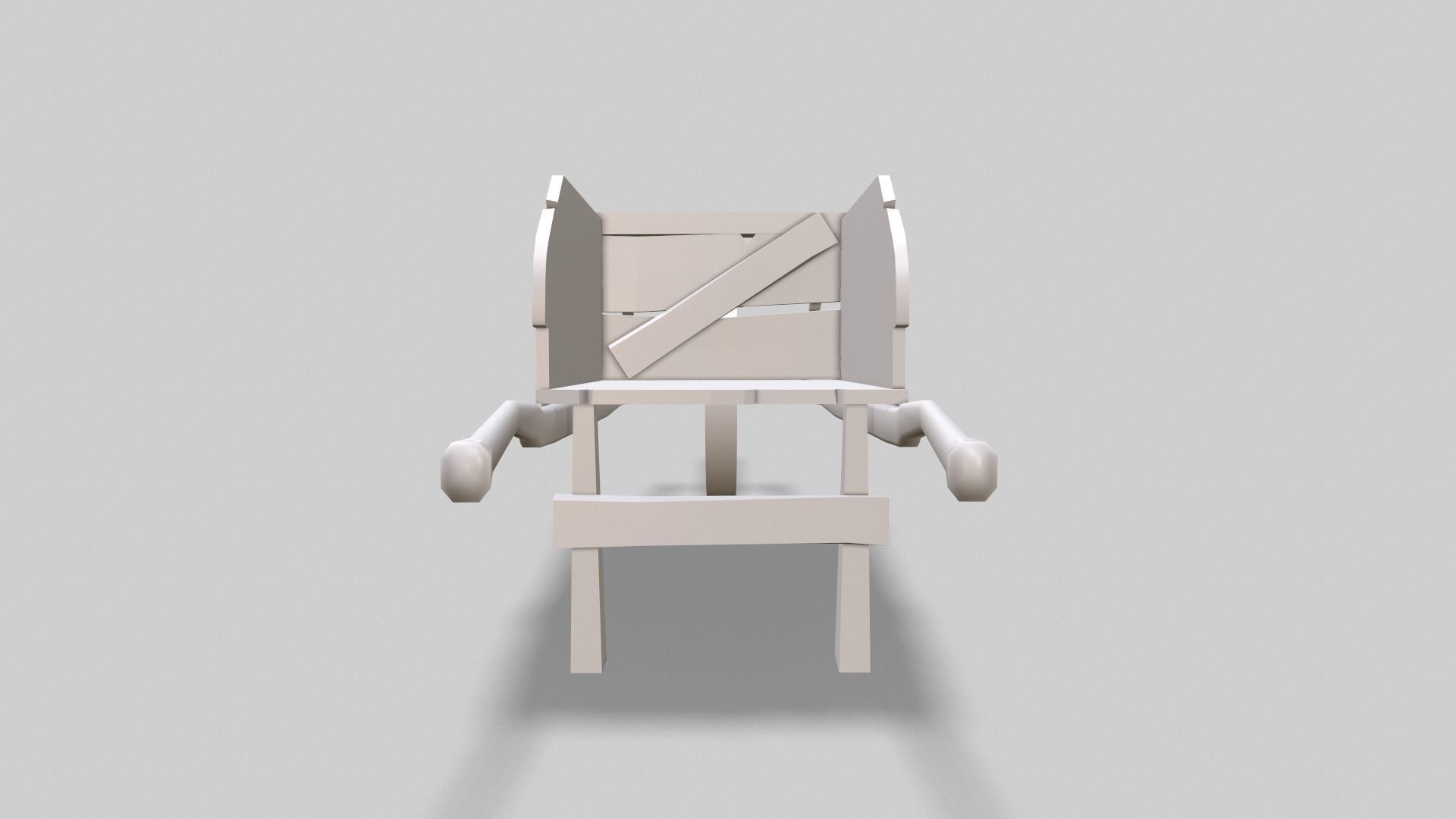 3D model Low poly stylized wood cart with handpainted textures VR / AR / low-poly | CGTrader