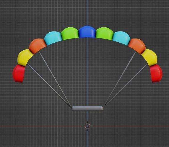 3D model Parachute Low Poly VR / AR / low-poly | CGTrader