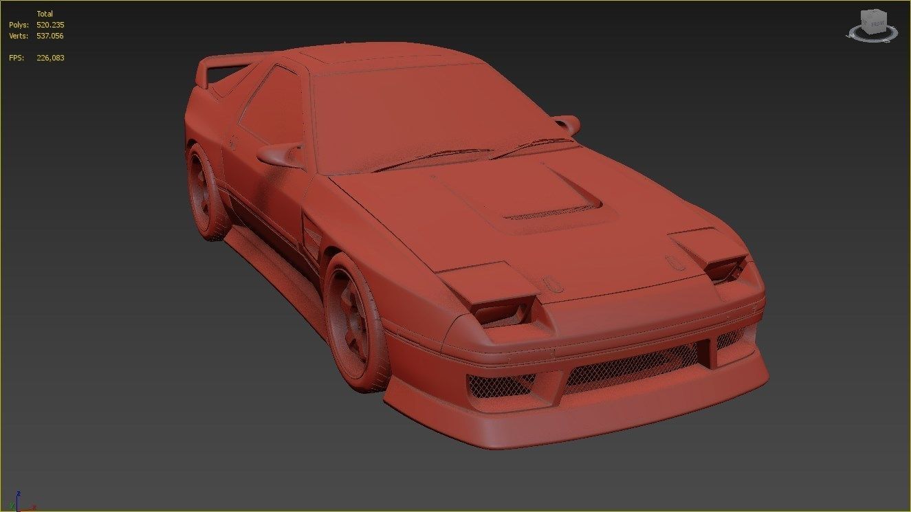 Mazda RX-7 FC3S 3D model | CGTrader