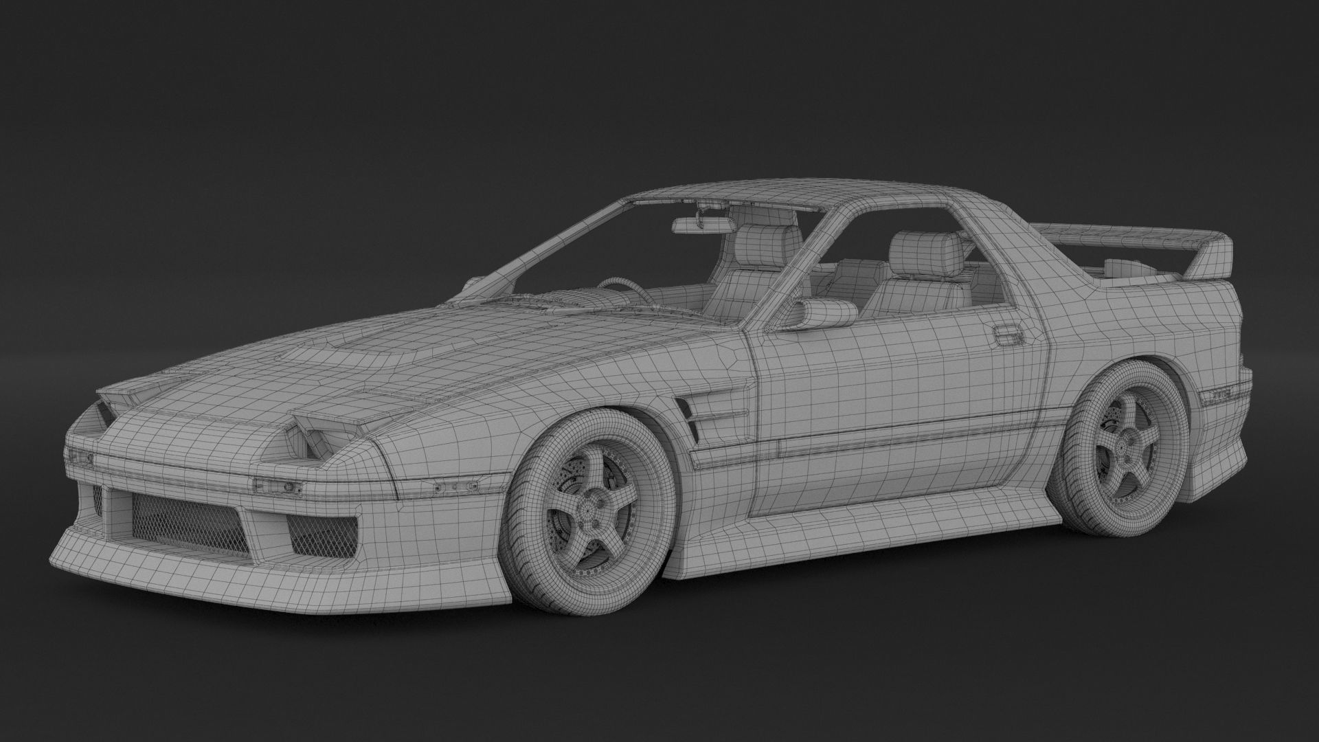 Mazda RX-7 FC3S 3D model | CGTrader