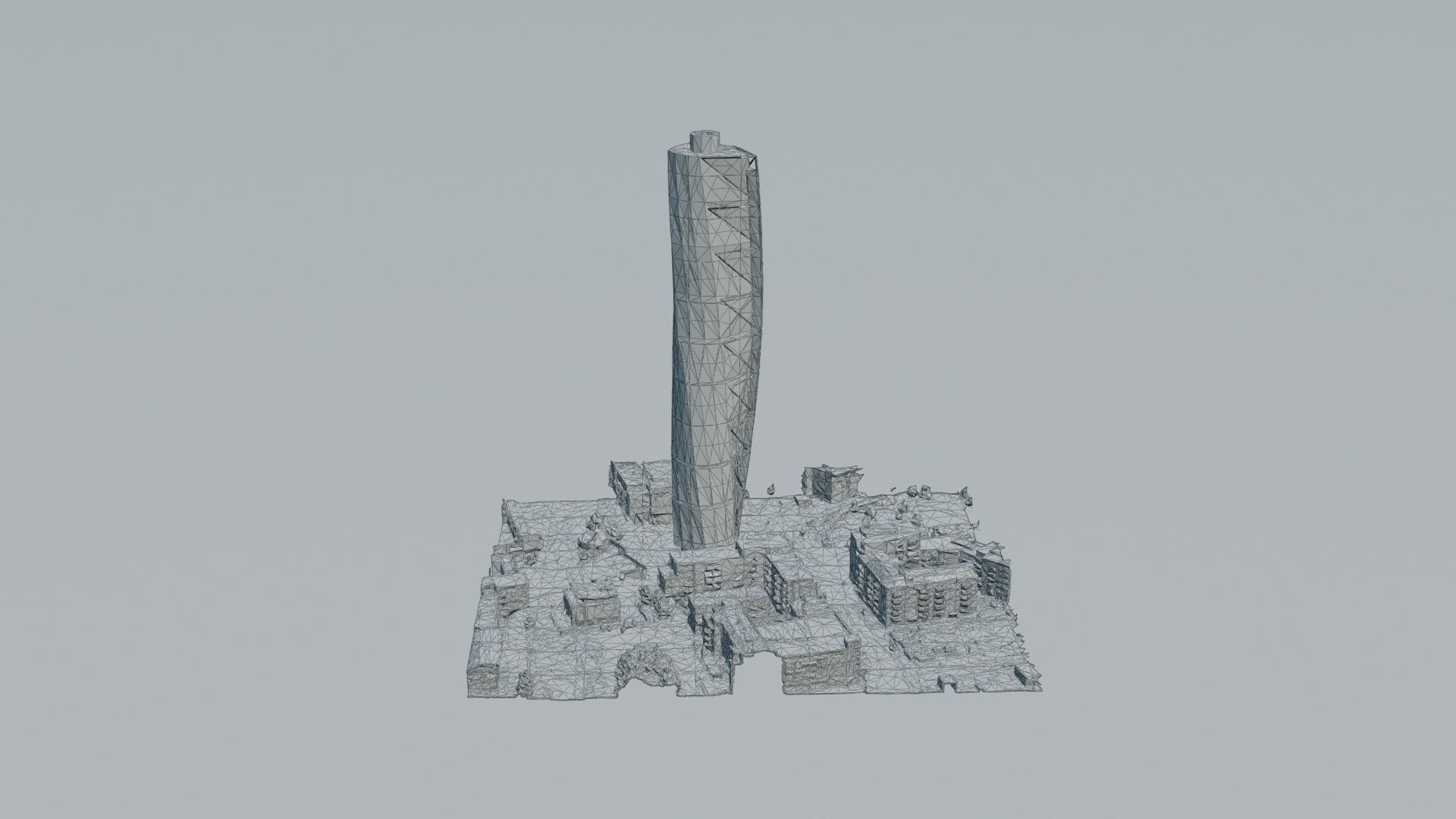 3D model Turning Torso by Santiago Calatrava VR / AR / low-poly | CGTrader