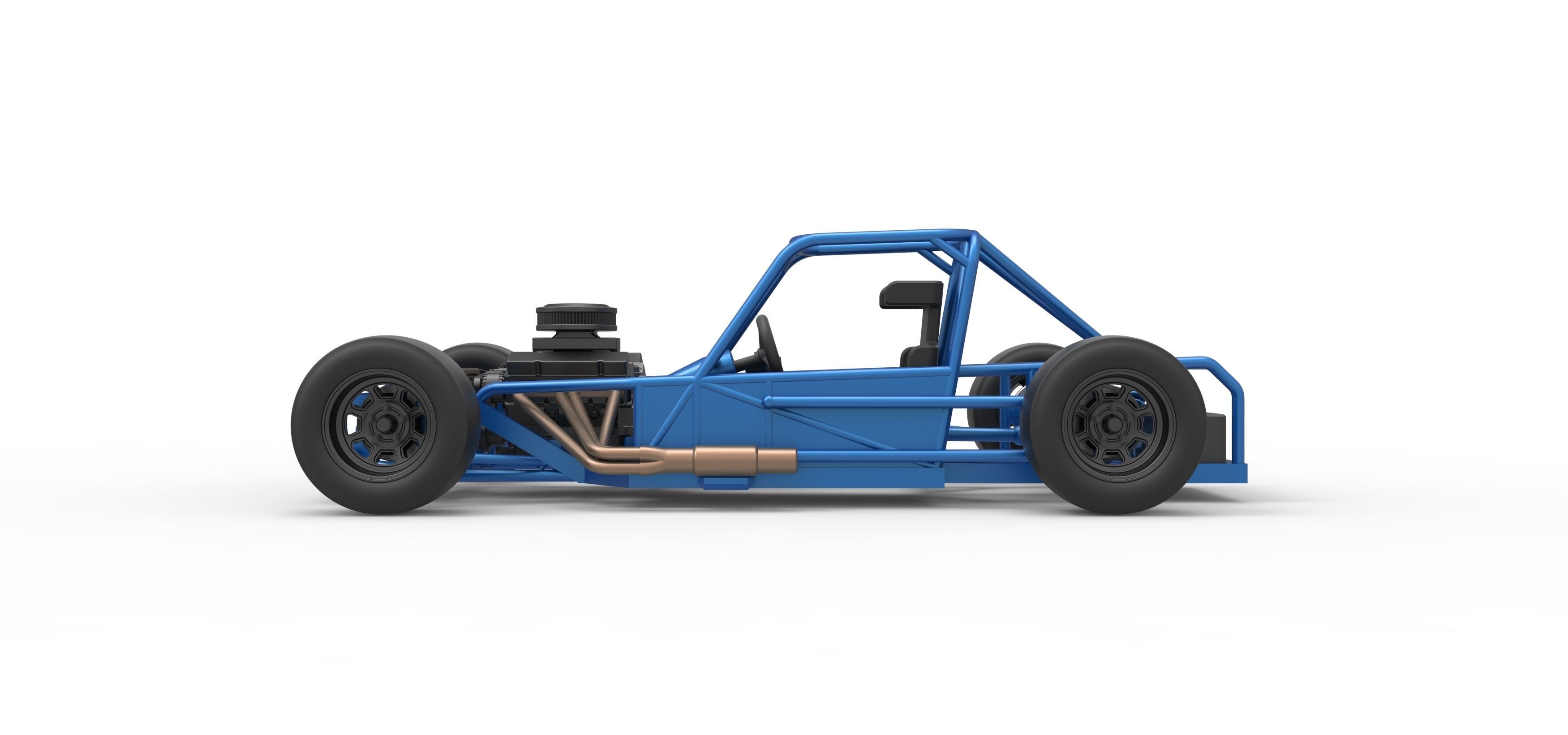Small Block Supermodified race car Base Scale 1 to 25 3D model 3D ...