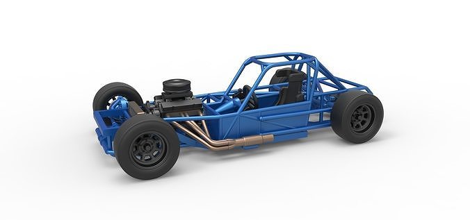 Small Block Supermodified race car Base Scale 1 to 25 3D model 3D ...