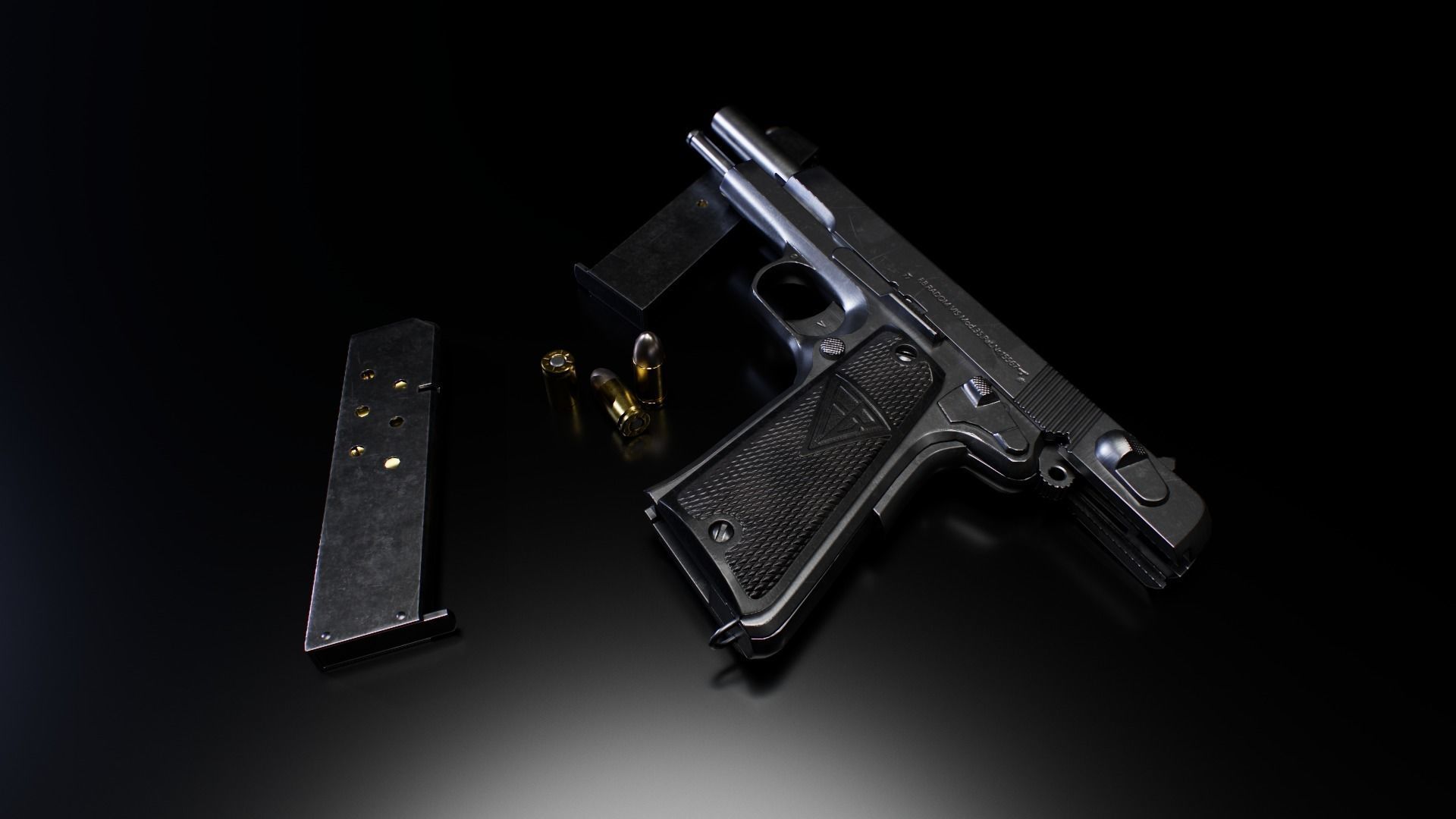 3D model RADOM vis 35 Pistol VR AR VR / AR / low-poly | CGTrader