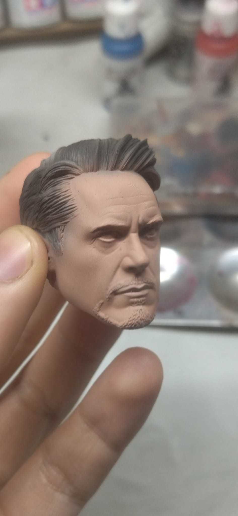 Tony Stark Iron man head sculpt for custom figures 3D model 3D ...