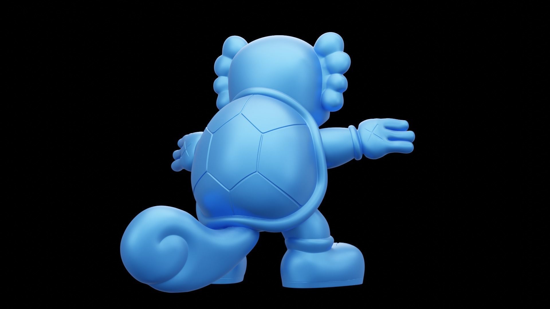Squirtle X Kaws Exclusive Pokemon 3D Printing Model 3D model 3D ...