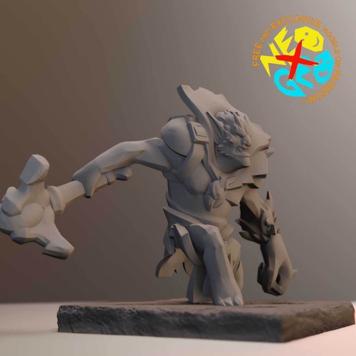 LION - DOTA 2 free 3D model 3D printable | CGTrader