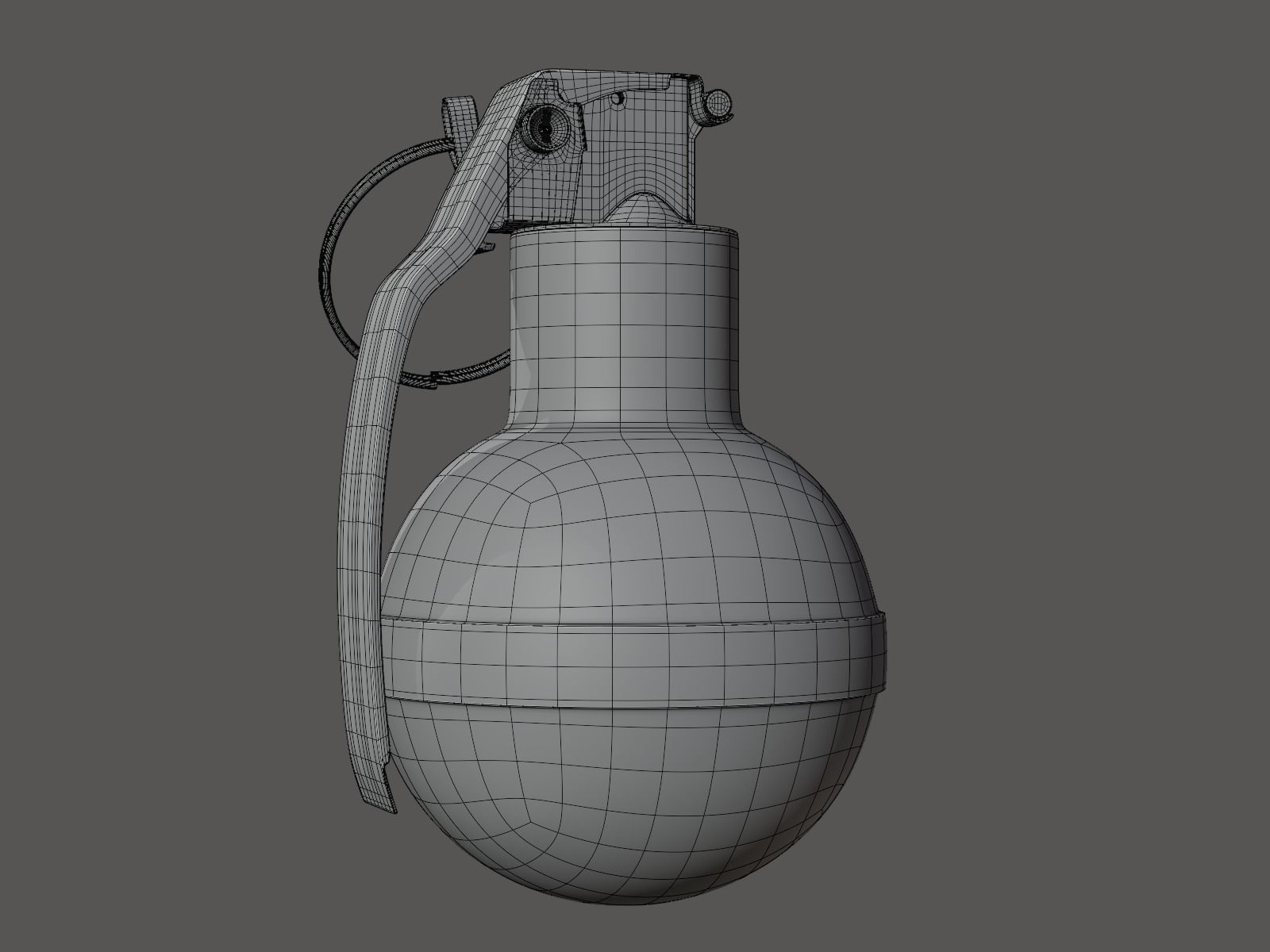 Israel Rubber Ball Grenade - Stinger grenade - Tear Gas grenade 3D ...