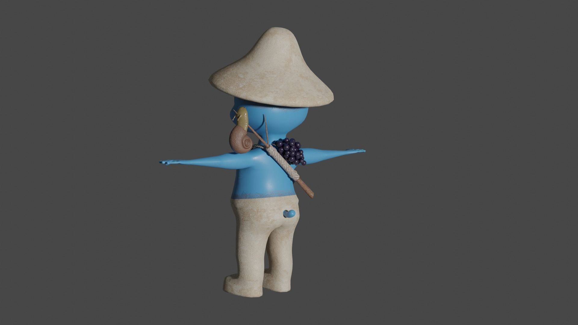 3D model SMURF CAT LOW-POLY PBR 3D MODEL VR / AR / low-poly | CGTrader