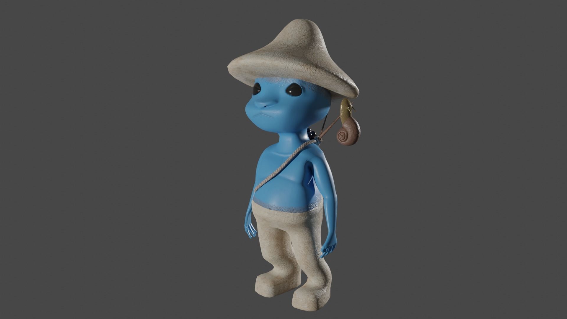 3D model SMURF CAT LOW-POLY PBR 3D MODEL VR / AR / low-poly | CGTrader