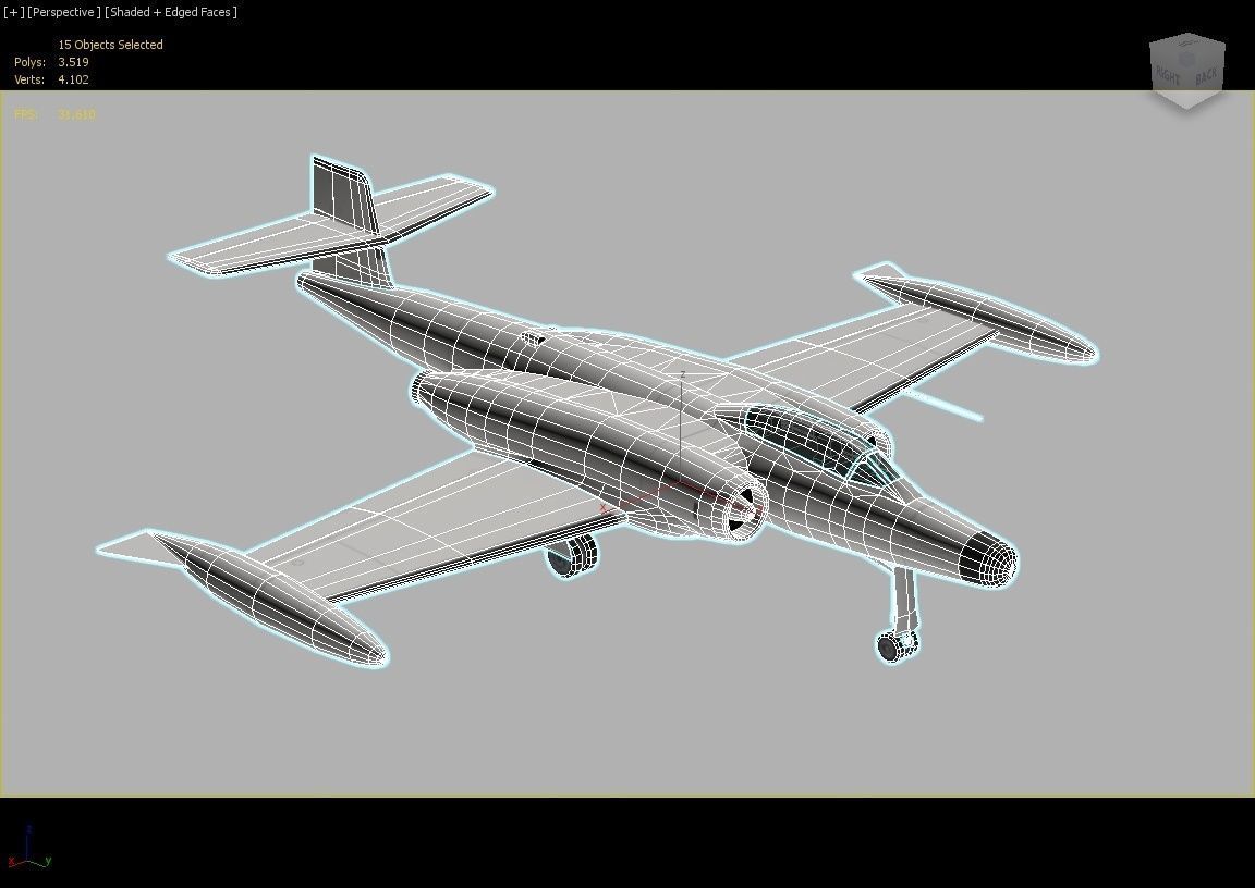 3D model Avro Canada CF-100 Canuck Low Poly Static Blank VR / AR / low ...