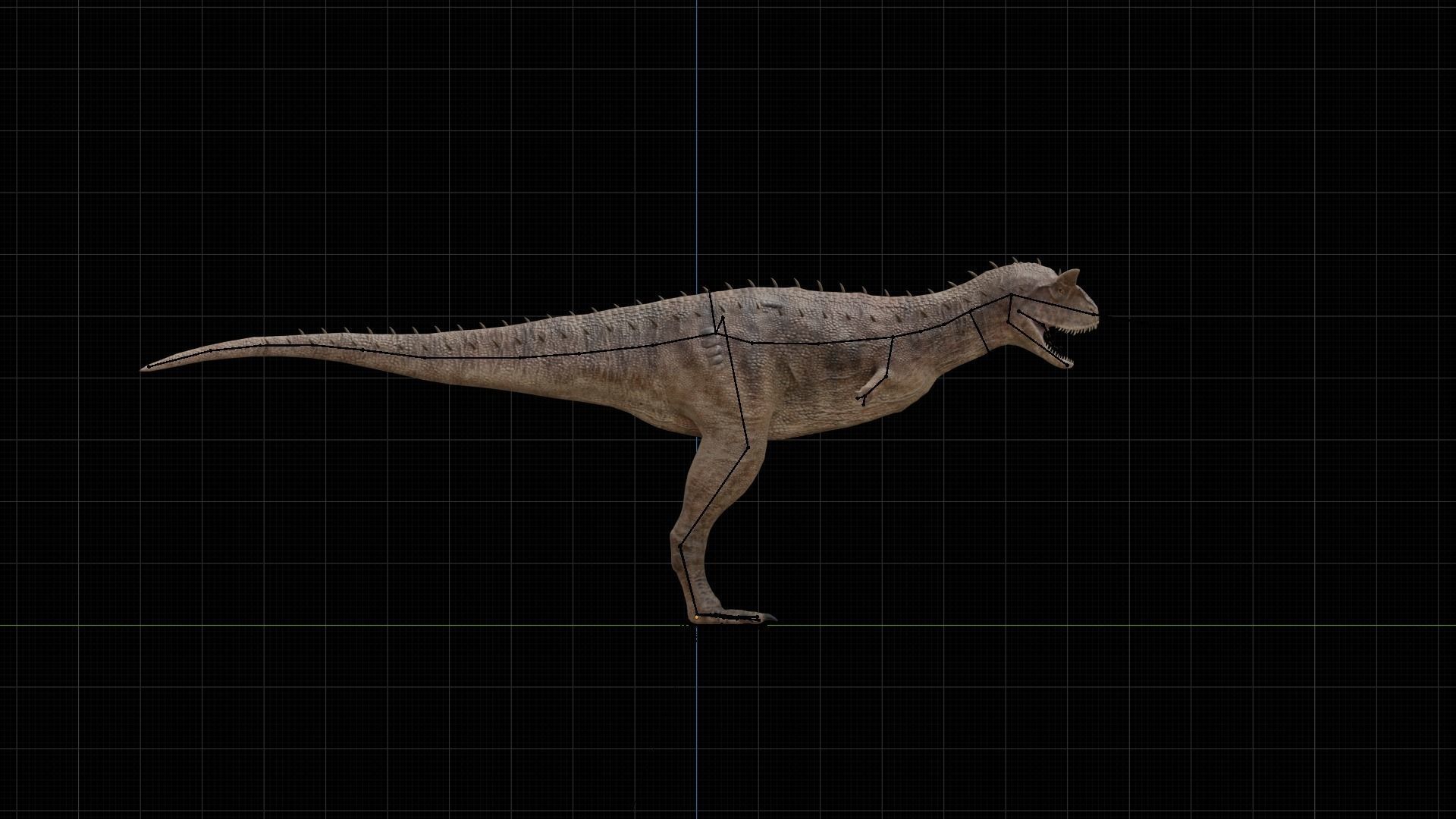 3D model Monster Carnotaurus - Prehistoric Dinosaur VR / AR / low-poly ...