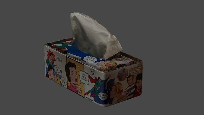 3D model Cartoon tissue box VR / AR / low-poly | CGTrader