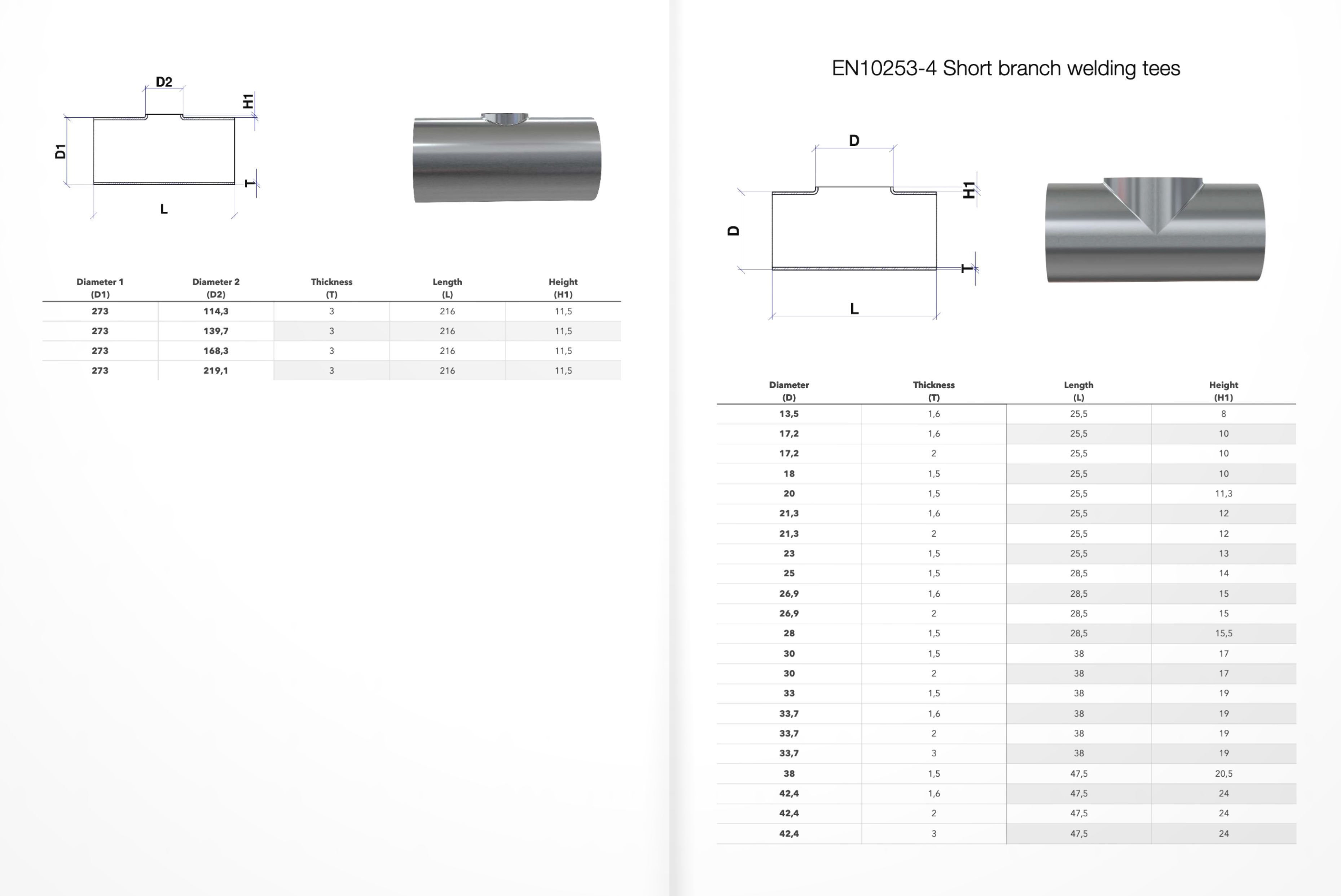 EN10253-4 Butt weld Fittings - 850 Files CAD Collection 3D model | CGTrader
