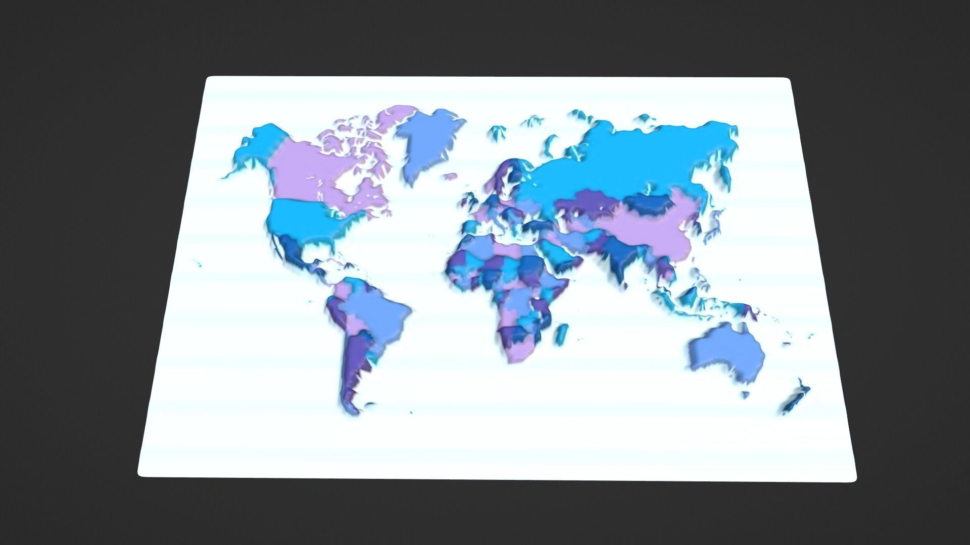 3D model World Map Topography VR / AR / low-poly | CGTrader