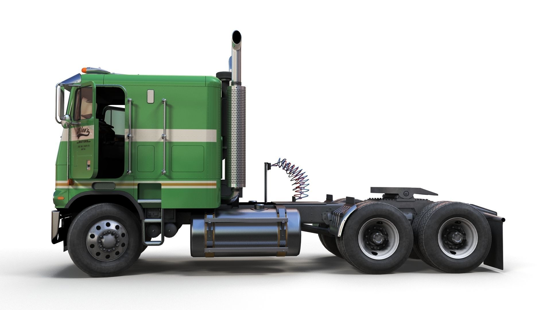 3D model Freightliner Powerliner dump trailer VR / AR / low-poly | CGTrader