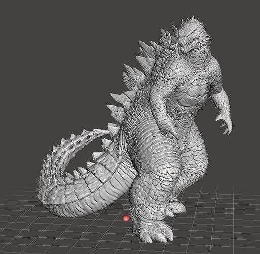 GODZILLA FIGURE MODEL CREATURE MONSTER KAIJU FAN ART 3D model 3D ...