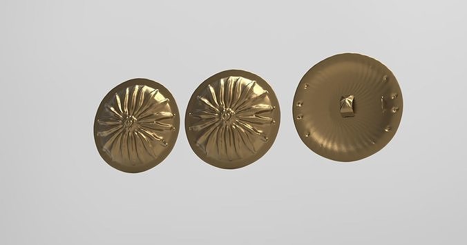 Roman Gold sun shield 3D model | CGTrader