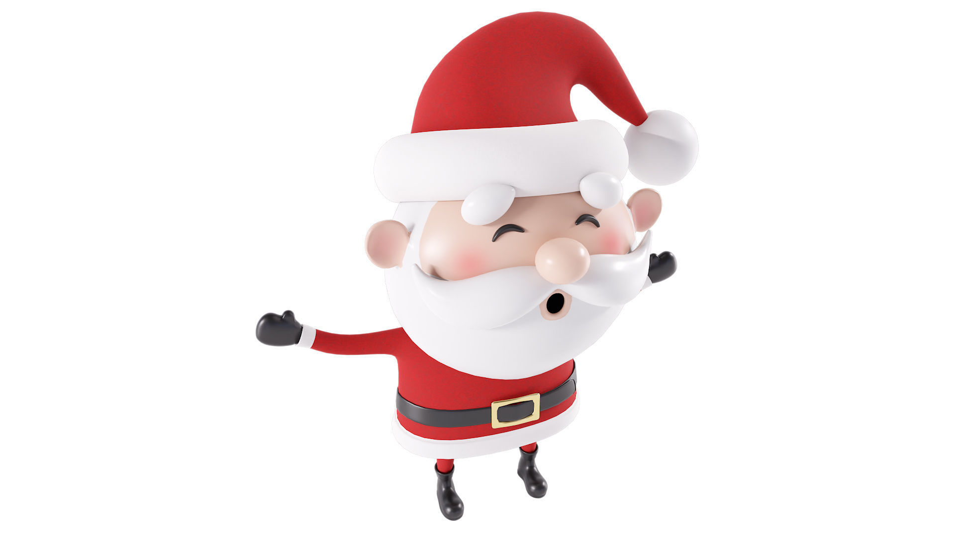 Santa Claus cartoon character 3d model 3D model | CGTrader