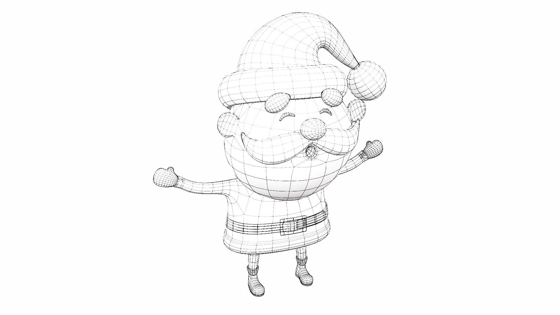 Santa Claus cartoon character 3d model 3D model | CGTrader