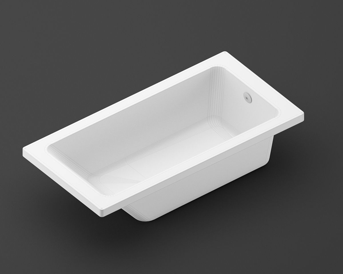 Mirolin Adda SlimLine Soaker BO65S 3D model | CGTrader