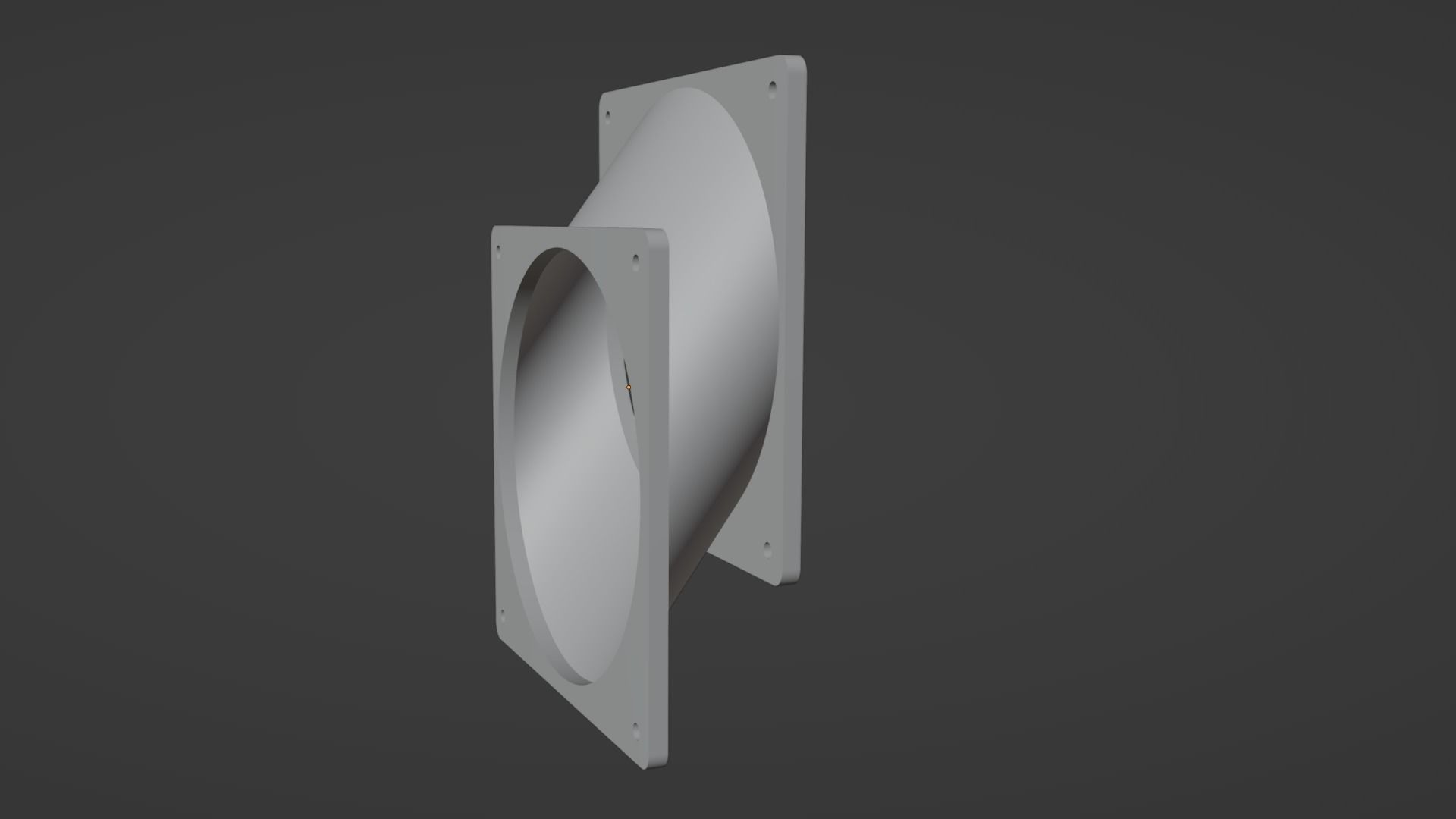 120mm fan offset duct Fan 3D model 3D printable | CGTrader