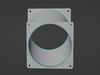 120mm fan offset duct Fan 3D model 3D printable | CGTrader