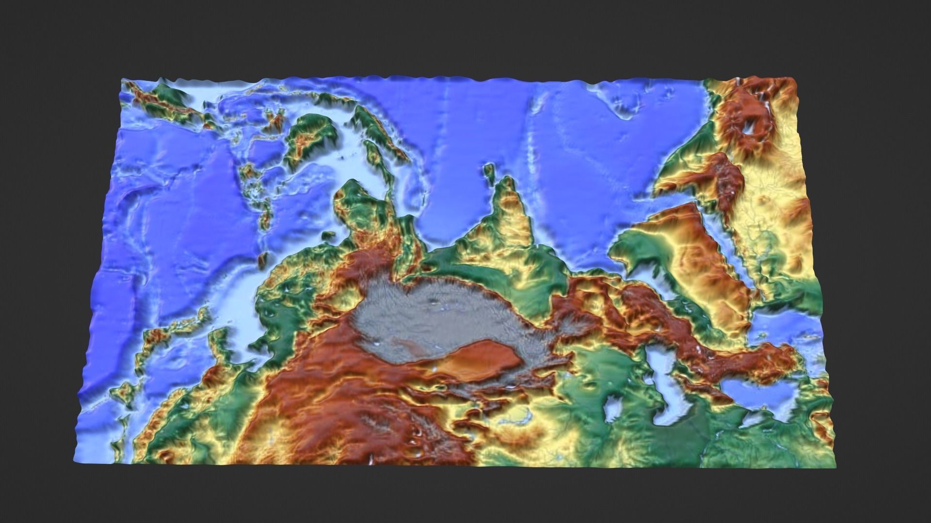 3D model Asia Map Topography VR / AR / low-poly | CGTrader