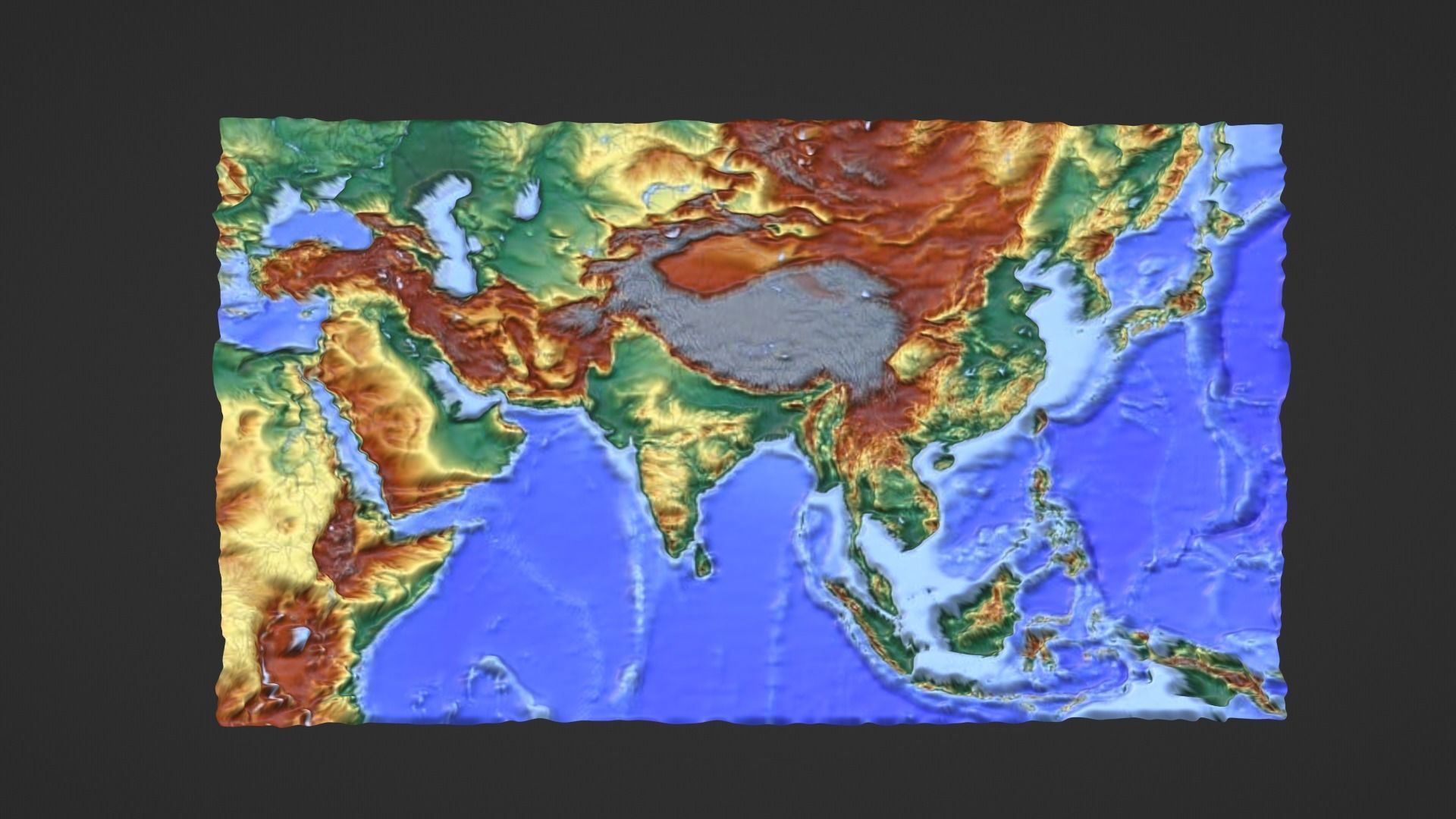 3D model Asia Map Topography VR / AR / low-poly | CGTrader