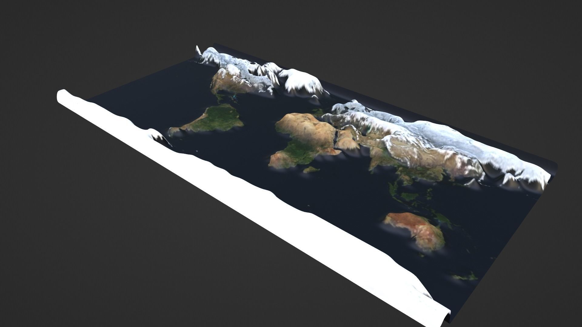 3D model World Map Topography VR / AR / low-poly | CGTrader