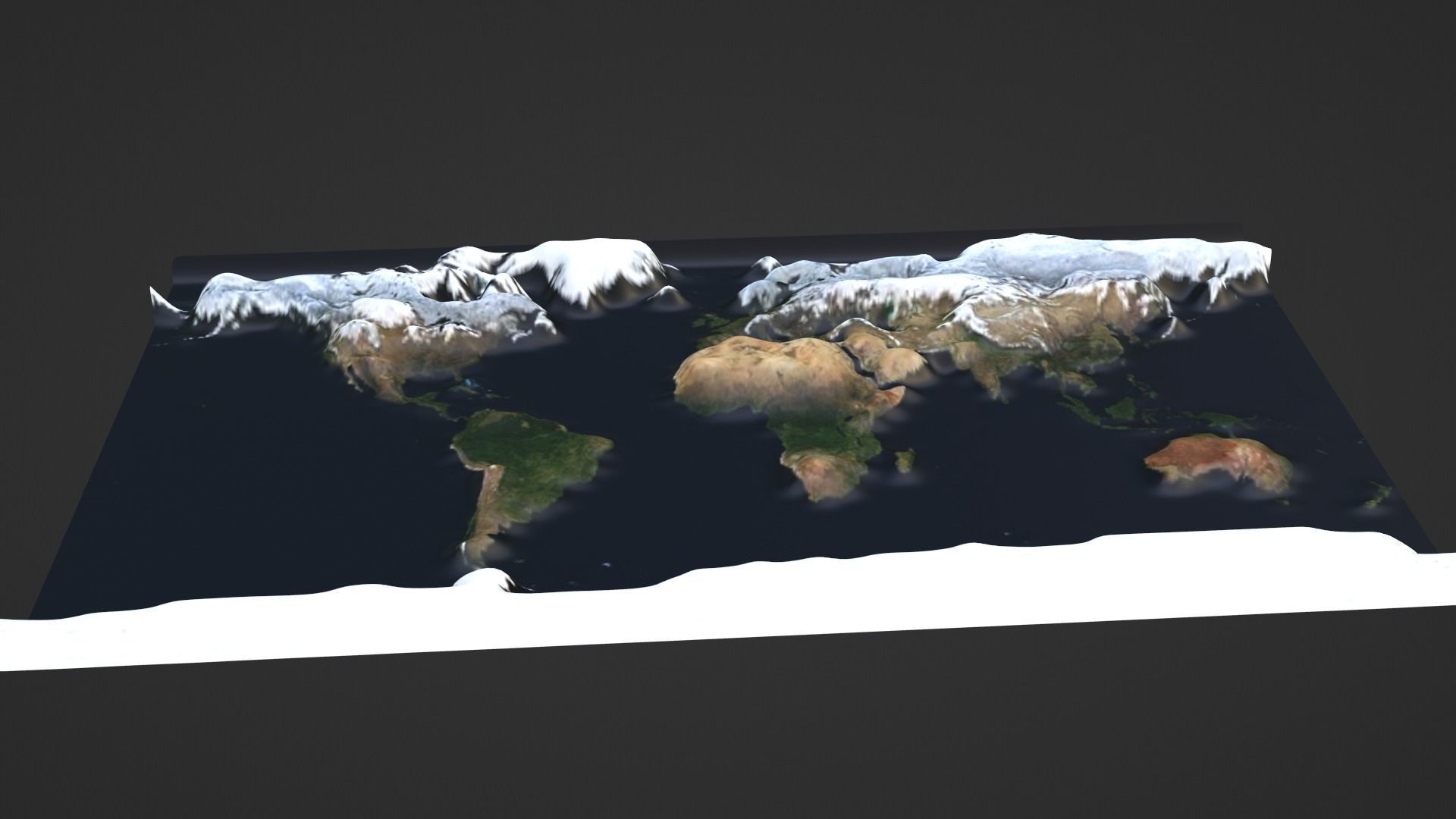 3D model World Map Topography VR / AR / low-poly | CGTrader