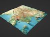 3D model China Map Topography VR / AR / low-poly | CGTrader