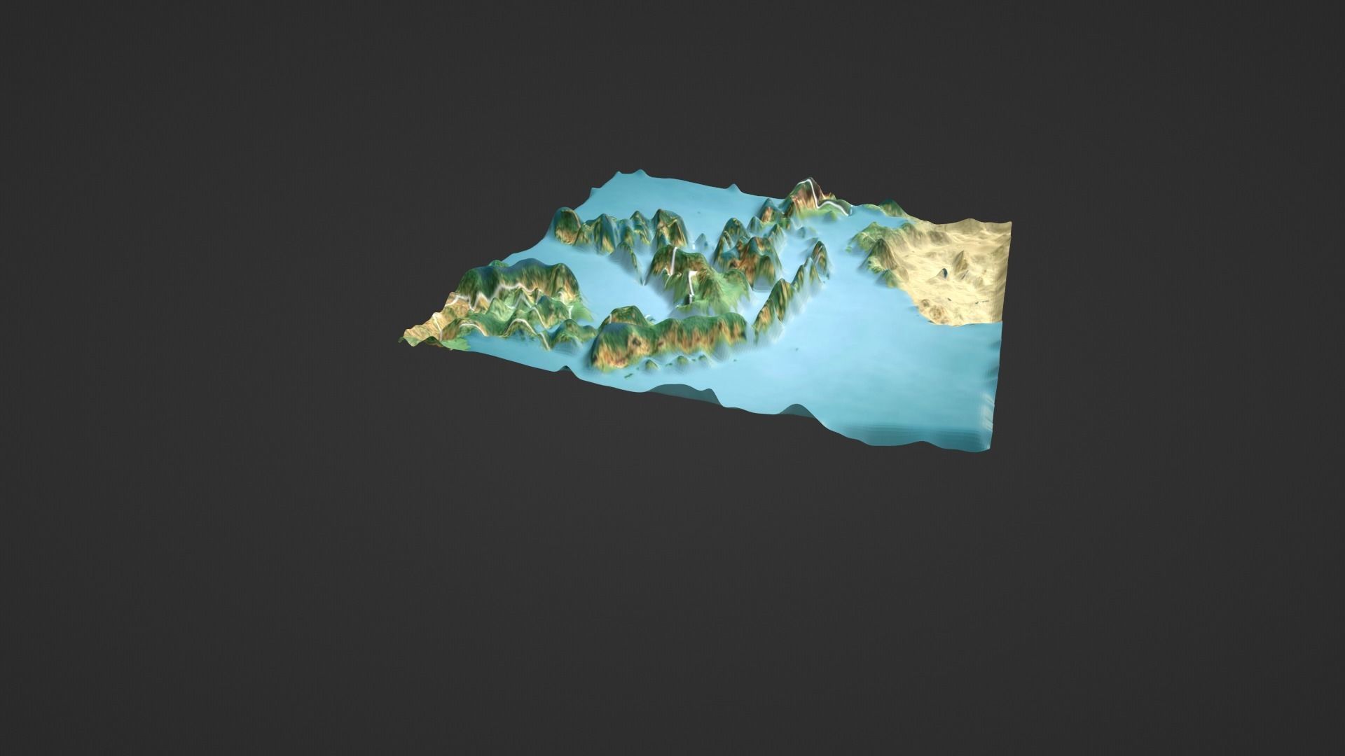 3D model Indonesia Map Topography VR / AR / low-poly | CGTrader